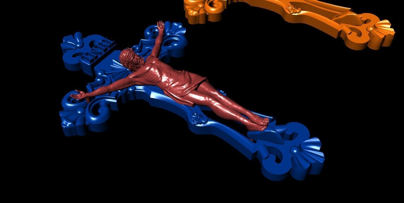 Jesus Cross 3D model 3D printable | CGTrader