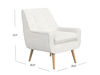 white capitone button style armchair 3D model | CGTrader