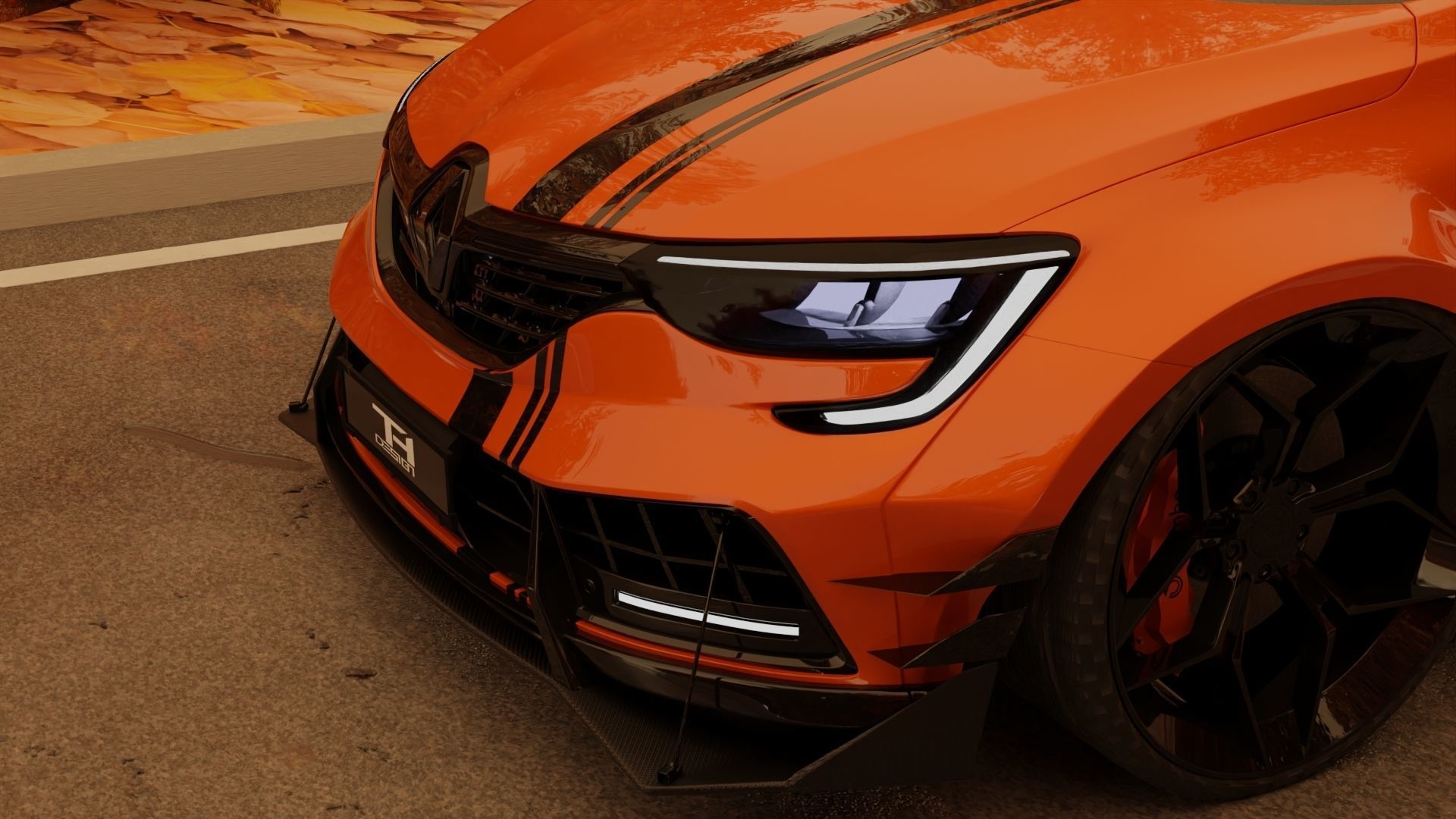 Renault Arkana Widebody Rigged 3D model rigged | CGTrader