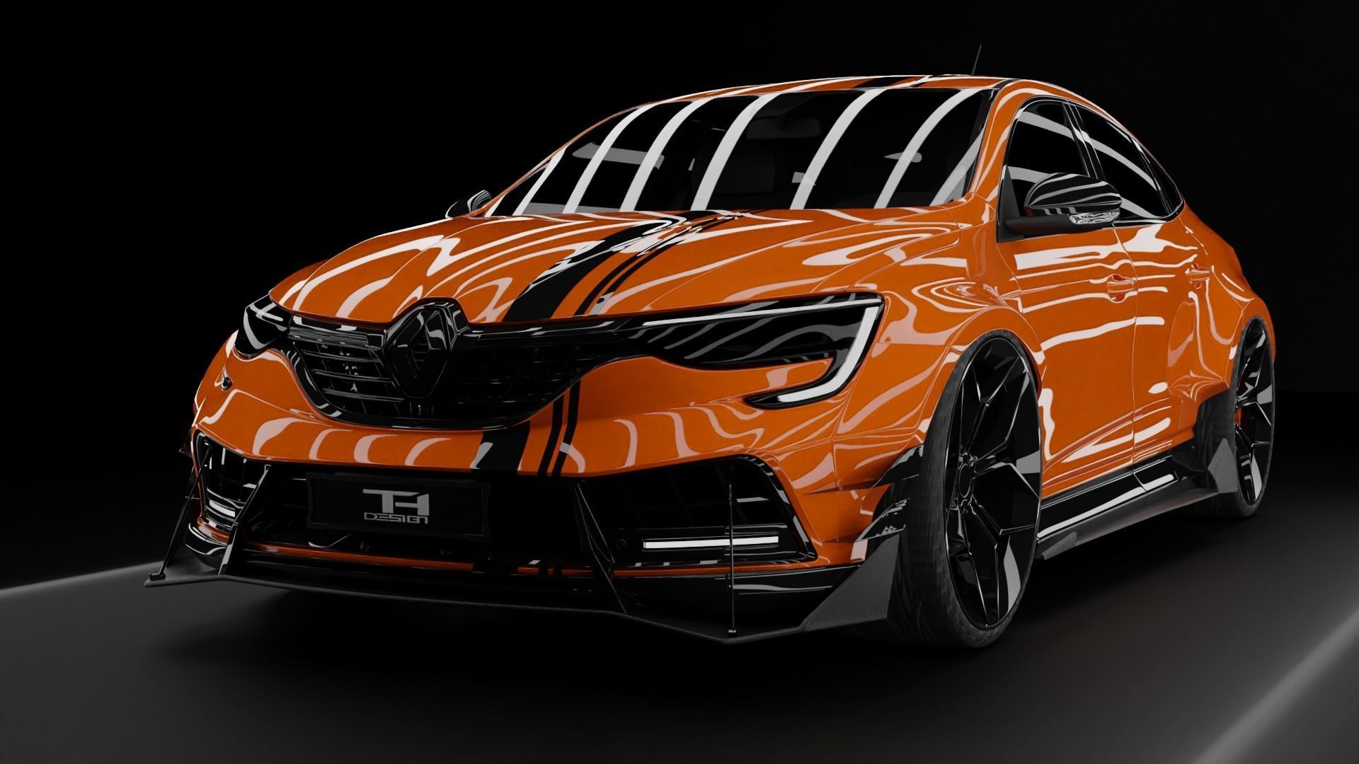 Renault Arkana Widebody Rigged 3D model rigged | CGTrader