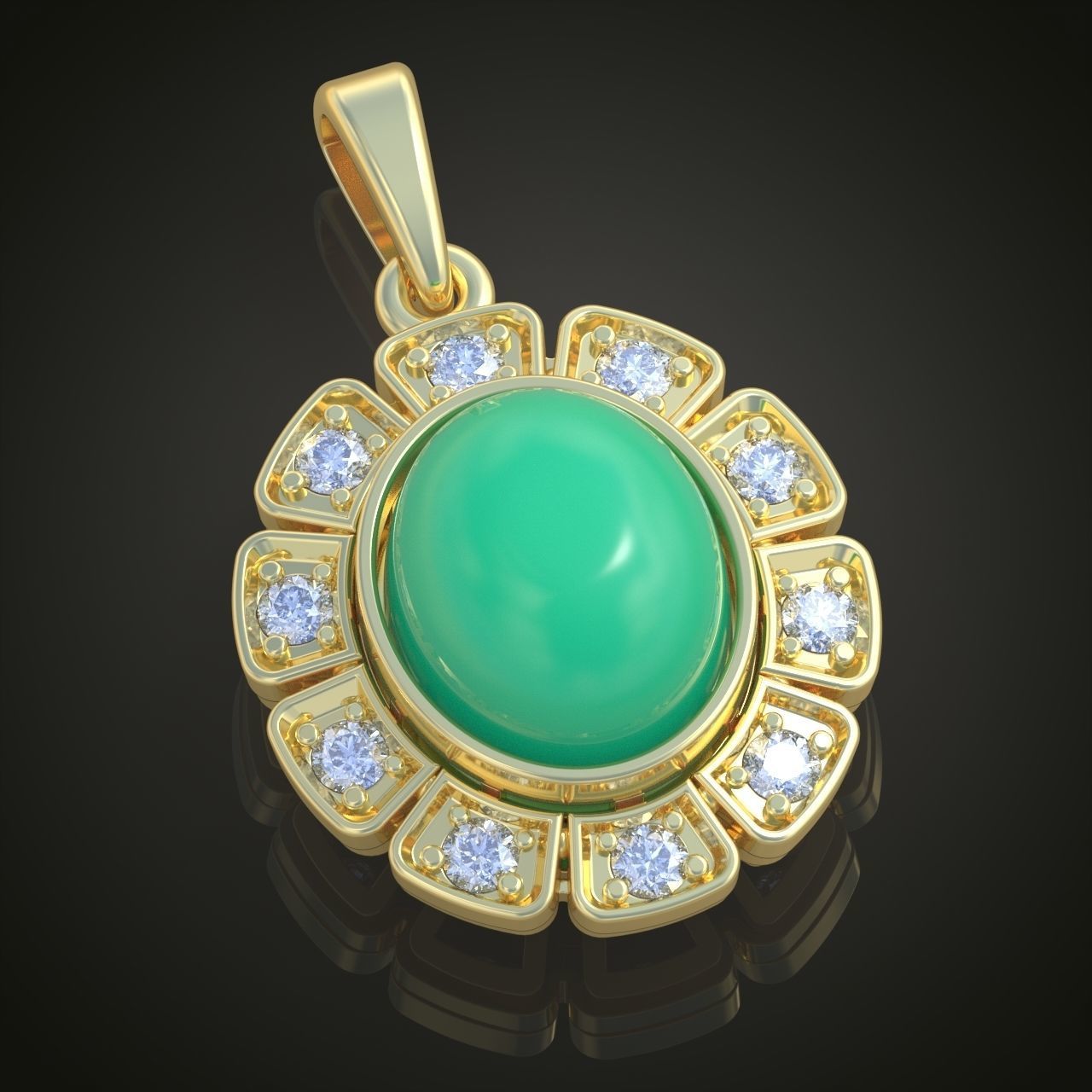 Pendant model 3D 0224 printable model 3D model 3D printable | CGTrader