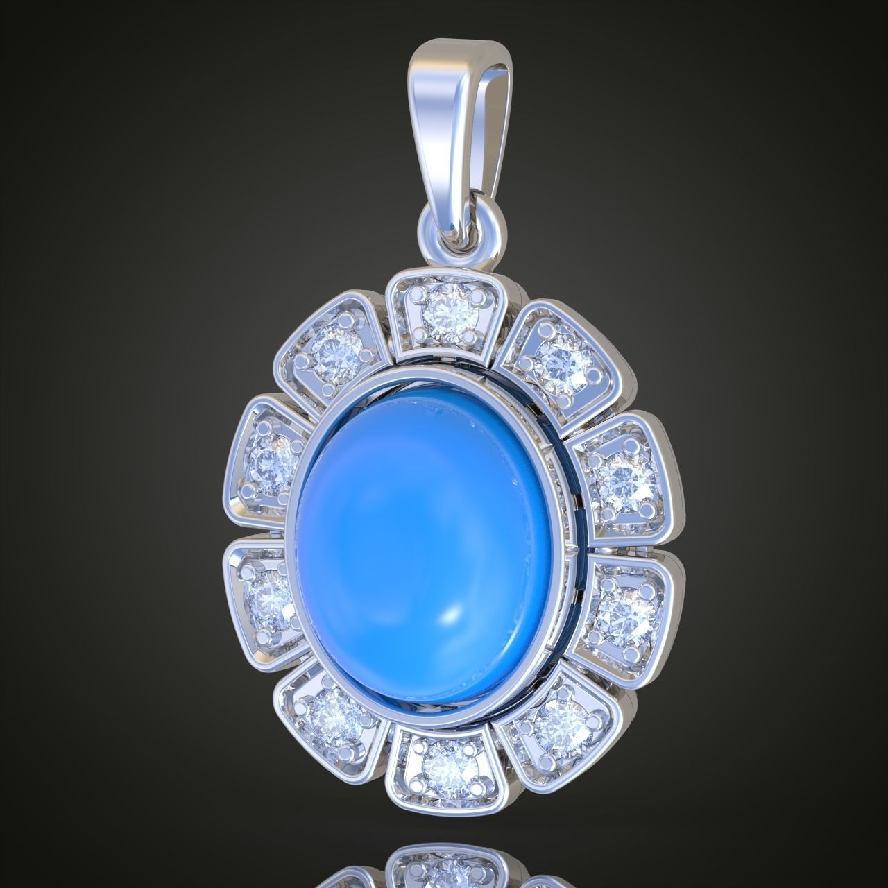 Pendant model 3D 0224 printable model 3D model 3D printable | CGTrader