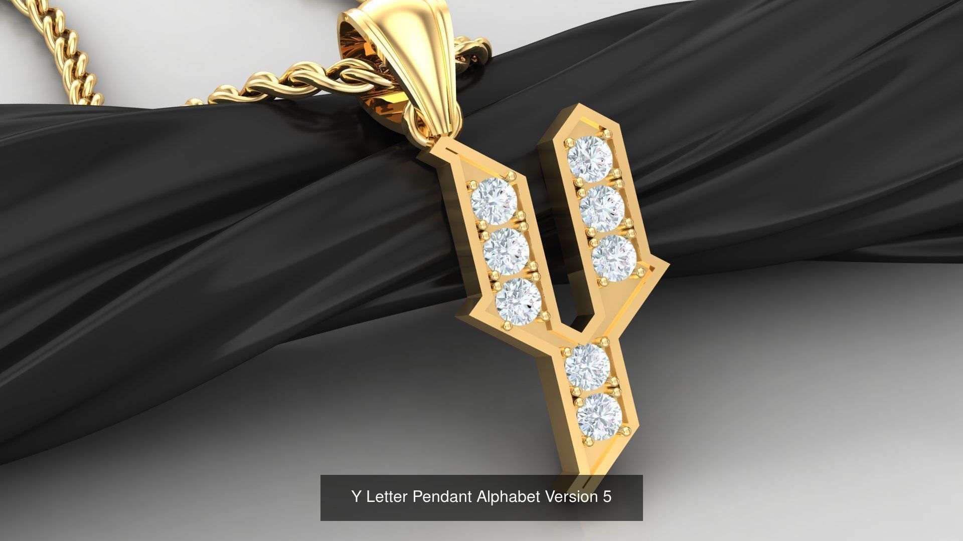 Letter Alphabet English Pendant Jewelry Cad FIle 3D Model Collection ...