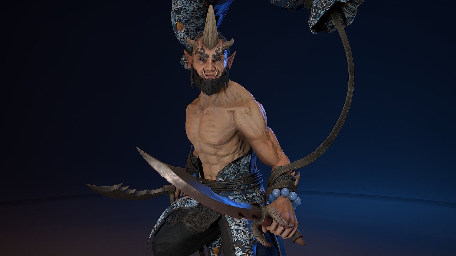 3D model Demon God Fujin 02 VR / AR / low-poly | CGTrader
