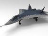 3D model Sukhoi Su-57 Felon with Cockpit VR / AR / low-poly | CGTrader