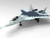 3D model Sukhoi Su-57 Felon with Cockpit VR / AR / low-poly | CGTrader