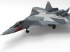 3D model Sukhoi Su-57 Felon with Cockpit VR / AR / low-poly | CGTrader