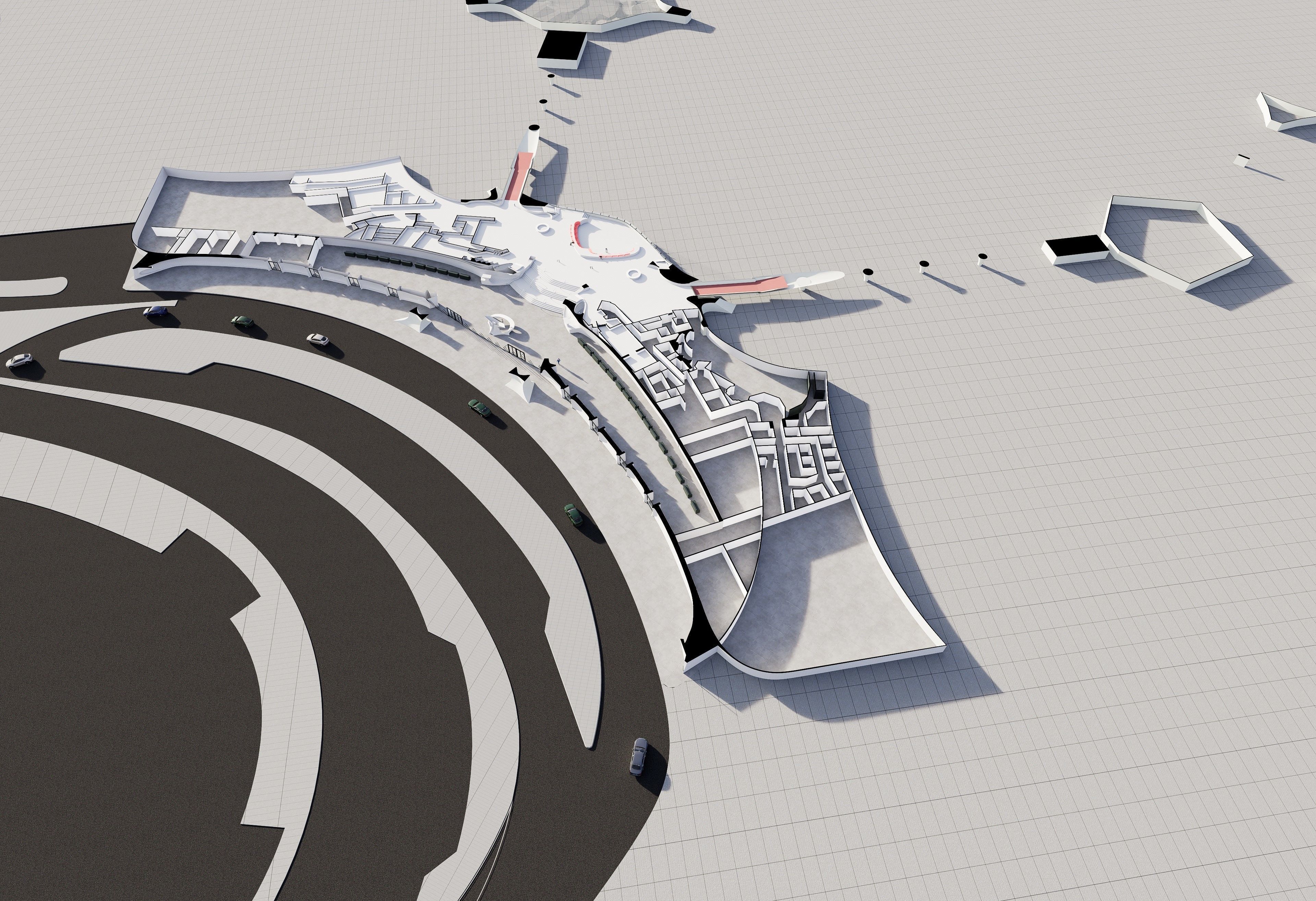 3D TWA Flight Center in 90s 3D model | CGTrader