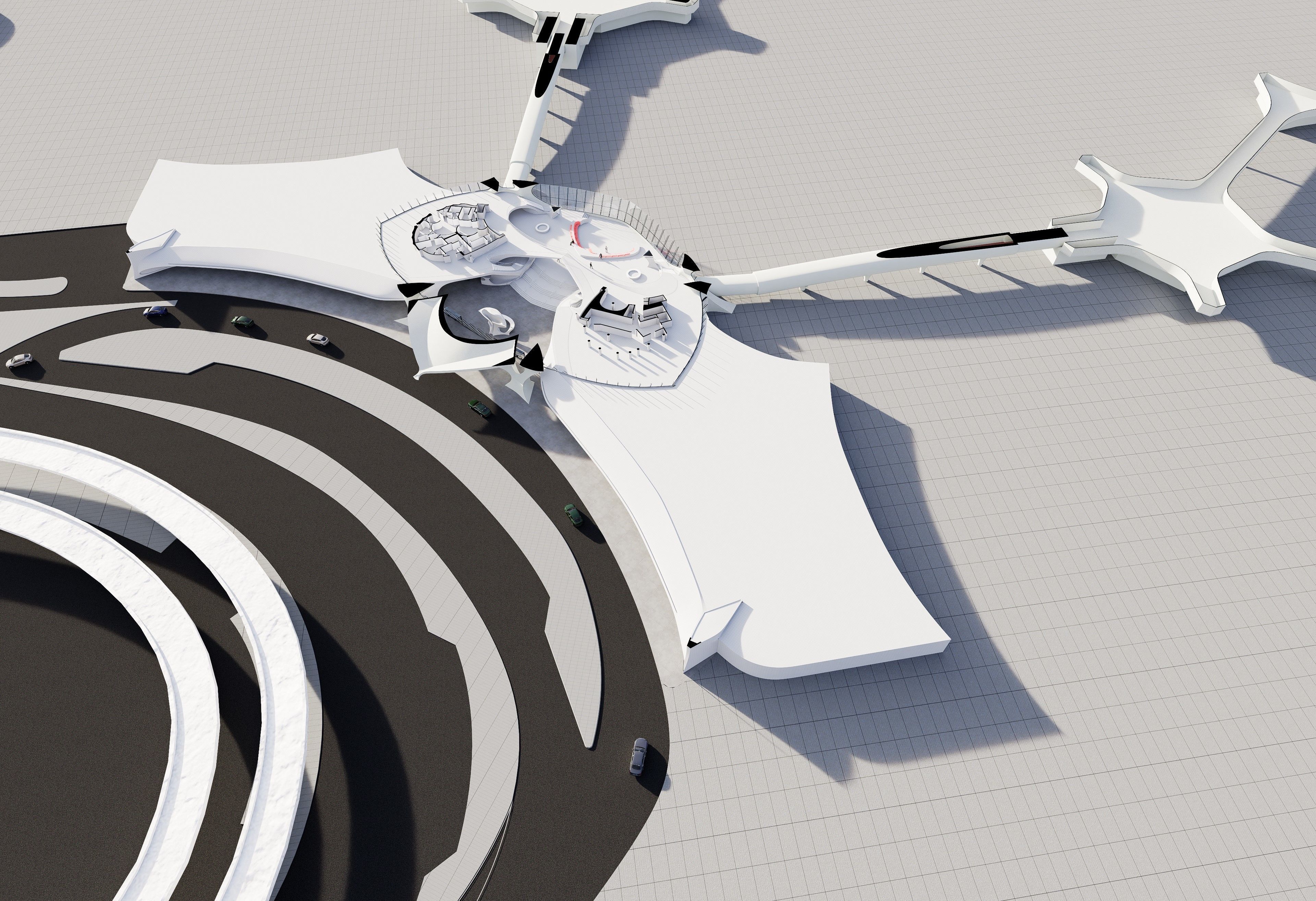 3D TWA Flight Center in 90s 3D model | CGTrader