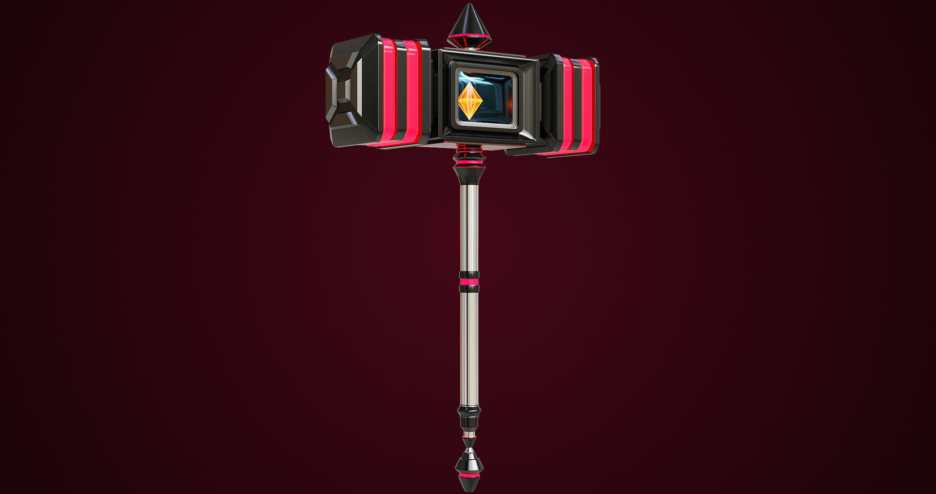 9 Sci-Fi Battle Hammers Collection All PBR Unity UE Textures VR / AR ...