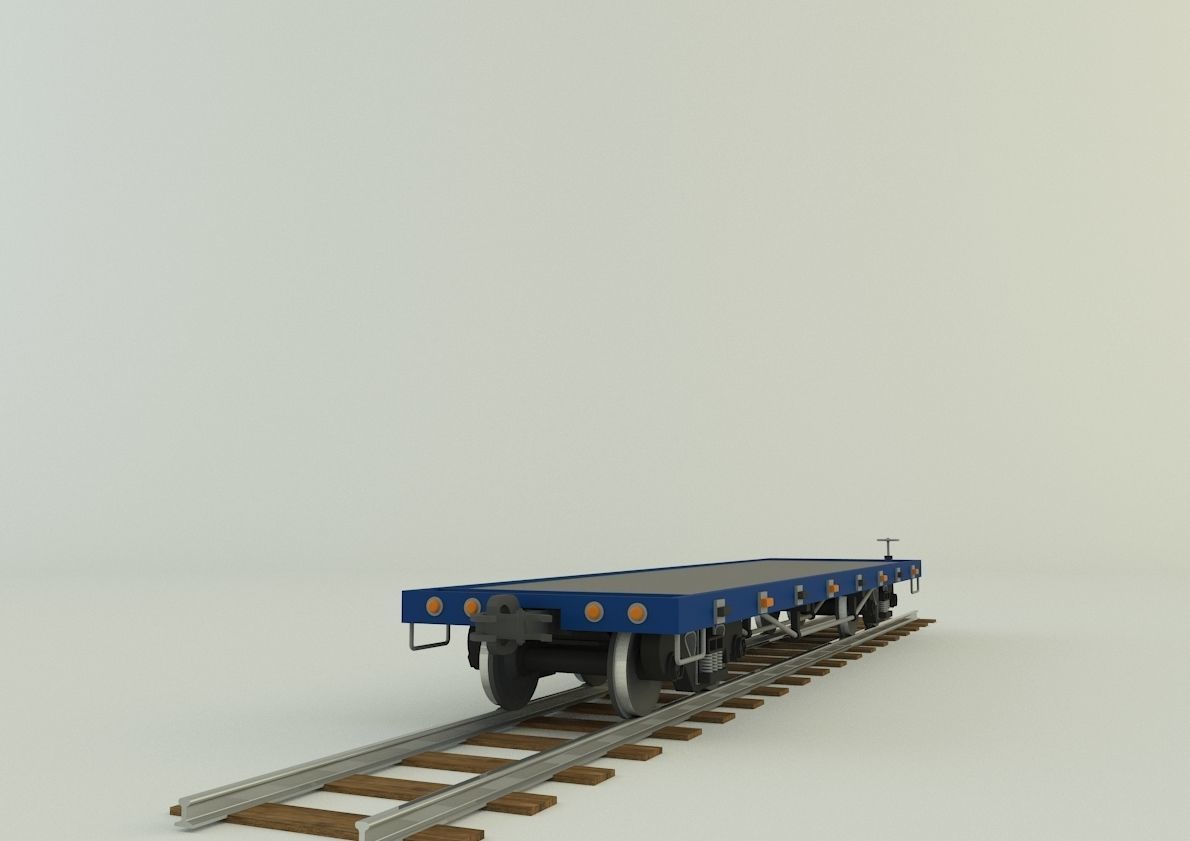 train freight wagon 3D model | CGTrader