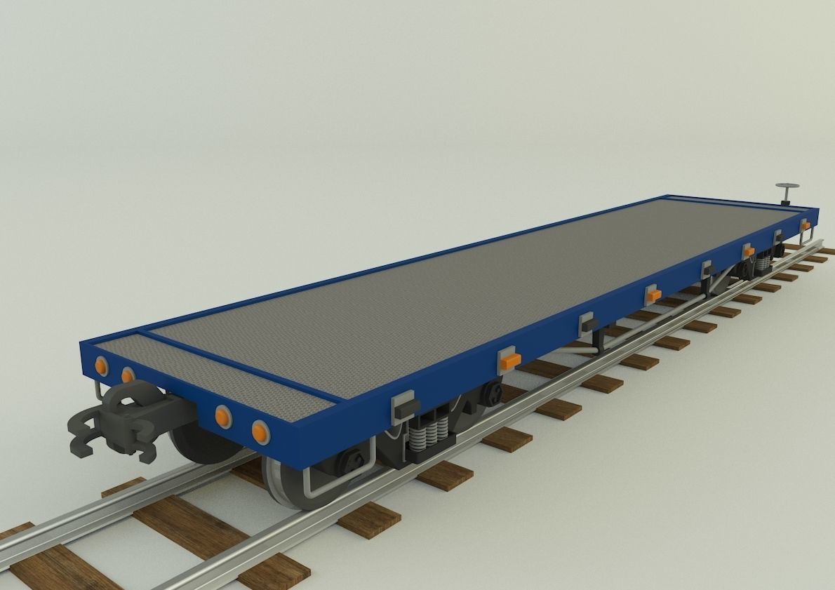 train freight wagon 3D model | CGTrader