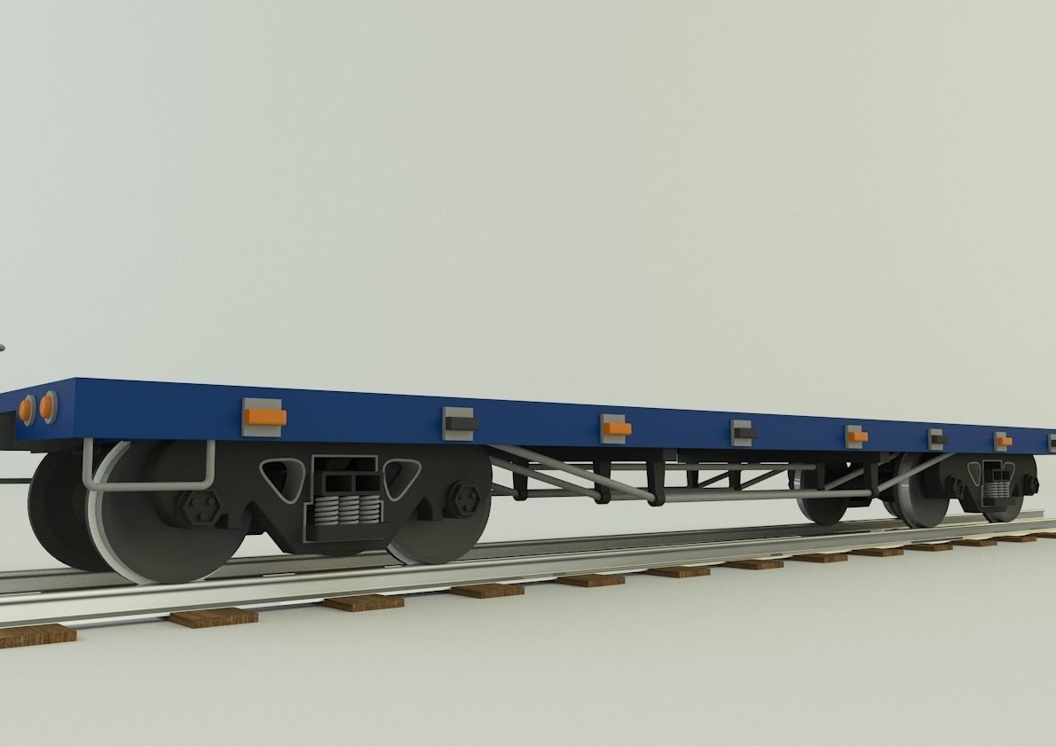 train freight wagon 3D model | CGTrader