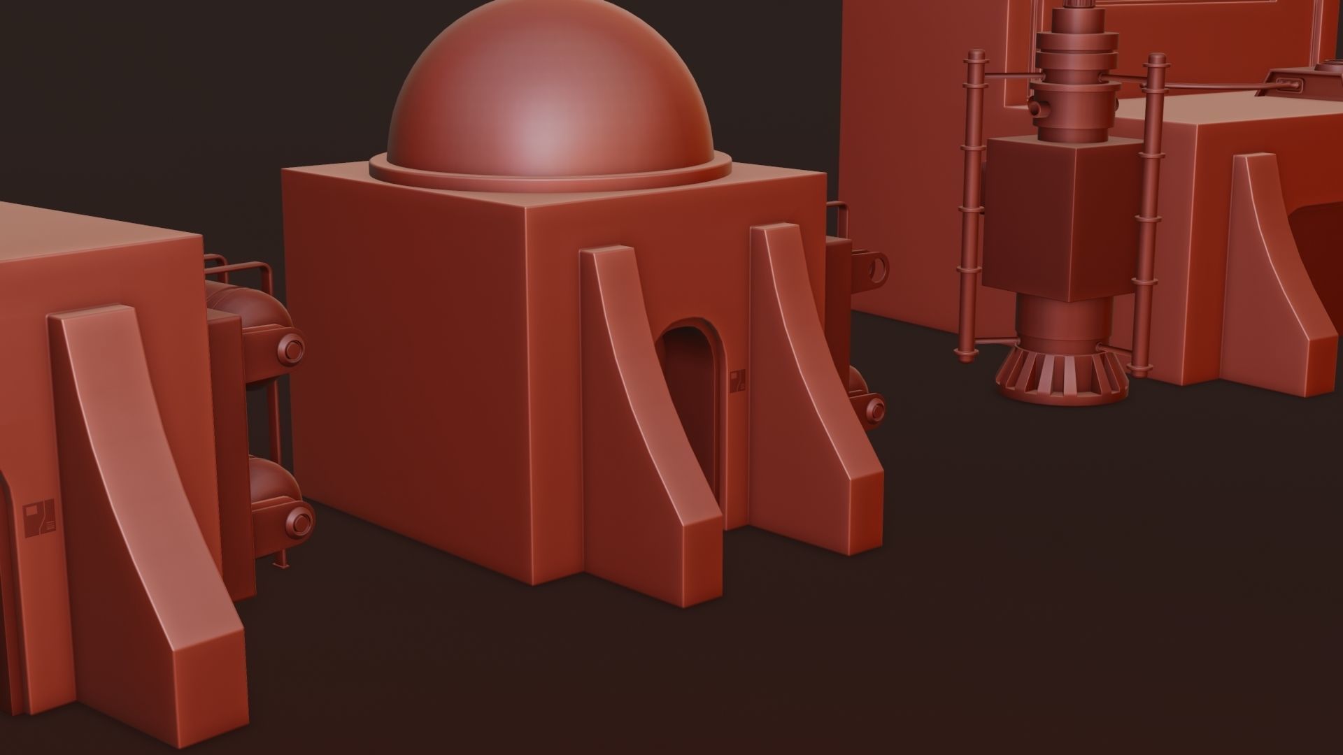 3D model star wars tatooine buildings VR / AR / low-poly | CGTrader