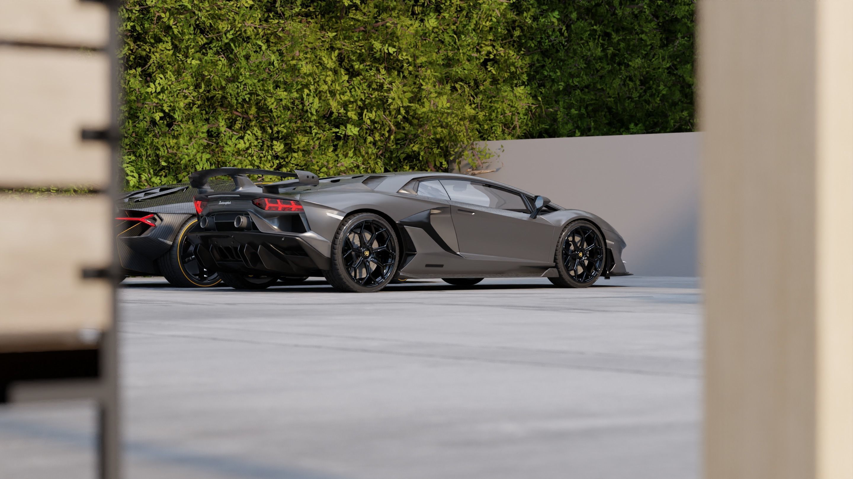 Luxury Automotive Render Scene 3D Blender File Textured And FBX 3D ...