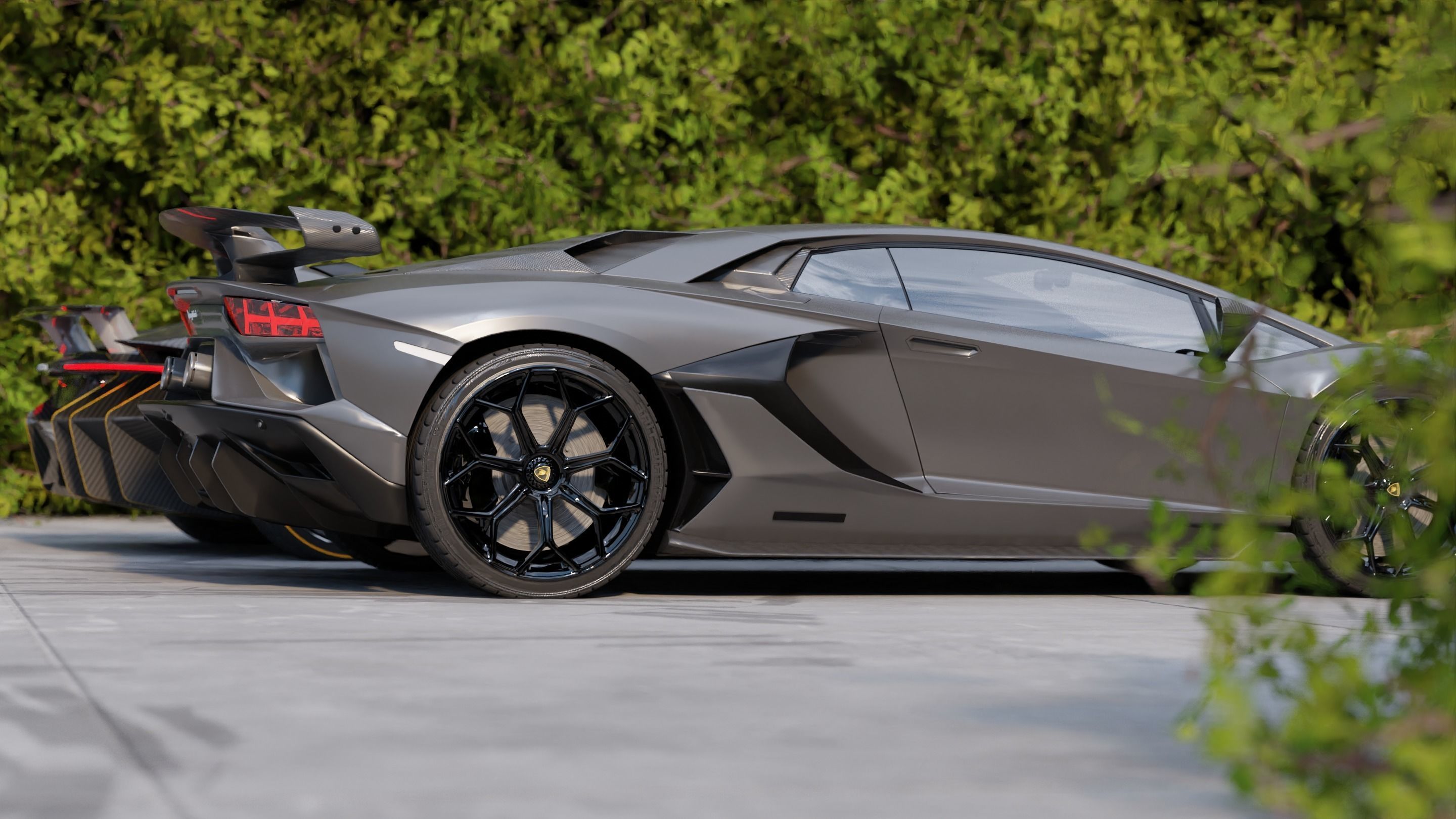 Luxury Automotive Render Scene 3D Blender File Textured And FBX 3D ...