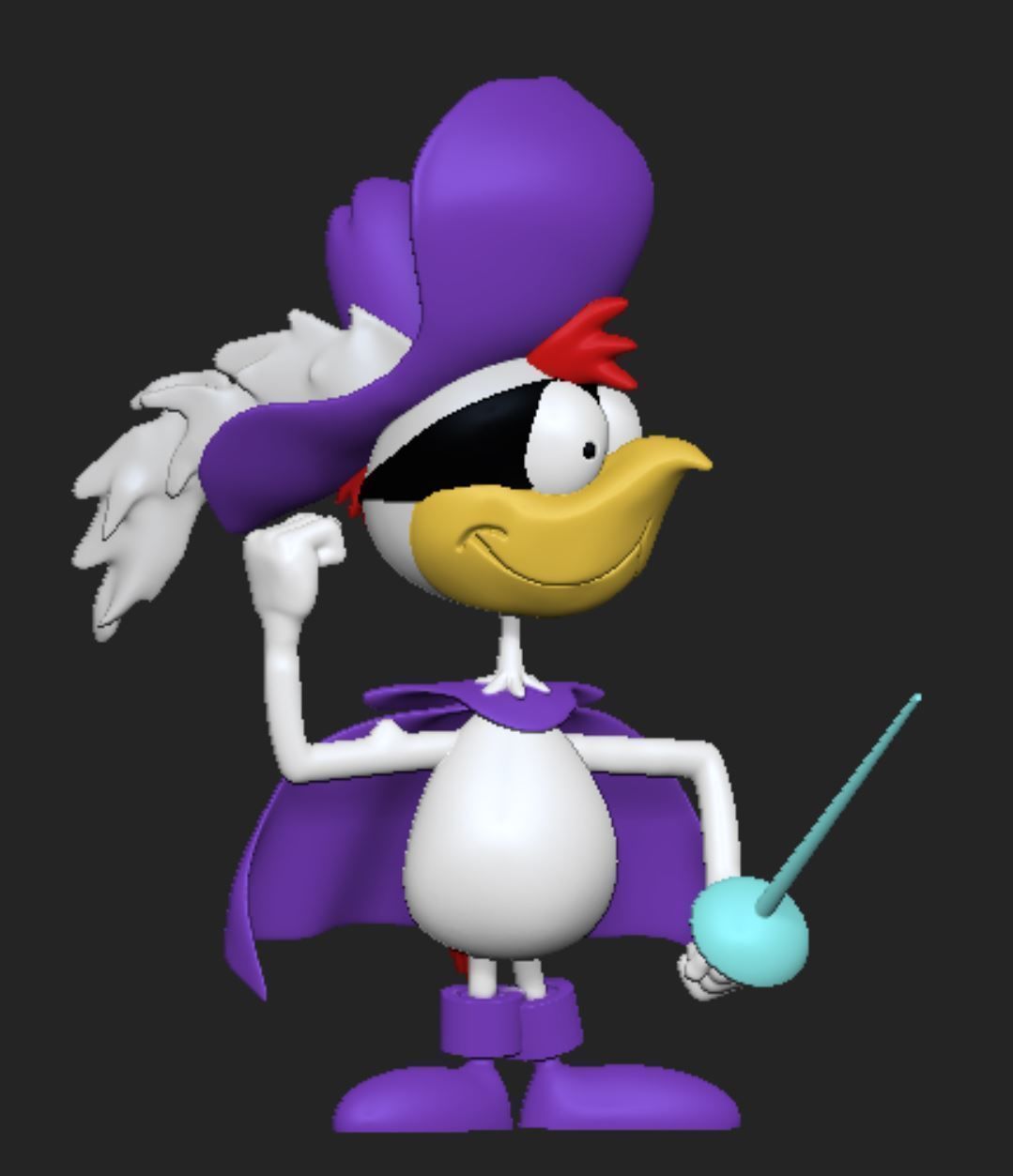 Super Chicken and Fred 3D model 3D printable | CGTrader