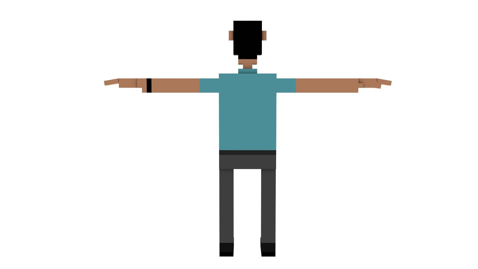 3D model OFFICE MAN VOXEL CHARACTER VR / AR / low-poly | CGTrader