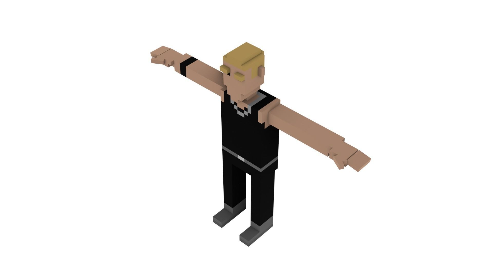 3D model PUNK 2 VOXEL CHARACTER VR / AR / low-poly | CGTrader