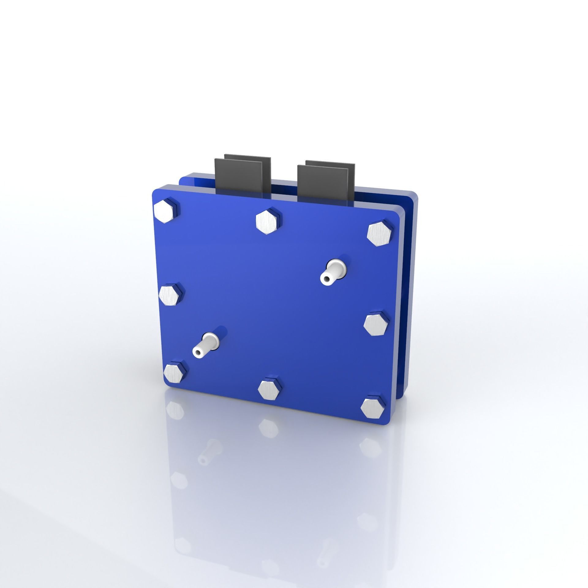 A Single Cell And Pipeline Model Of Redox Flow Battery 3d Model Cgtrader