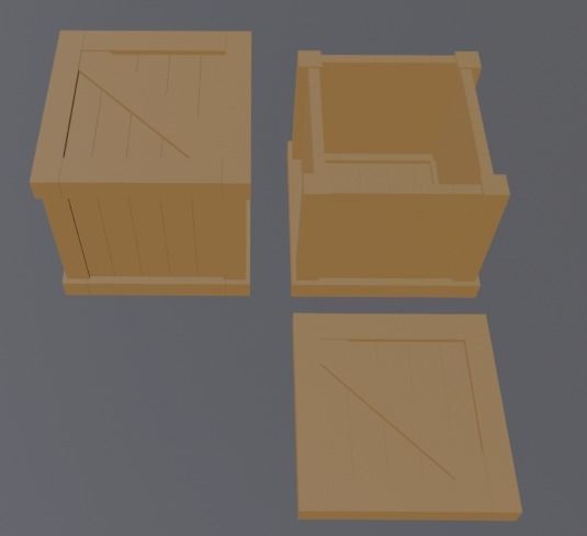 3D model Simple Low Poly Storage Assets VR / AR / low-poly | CGTrader