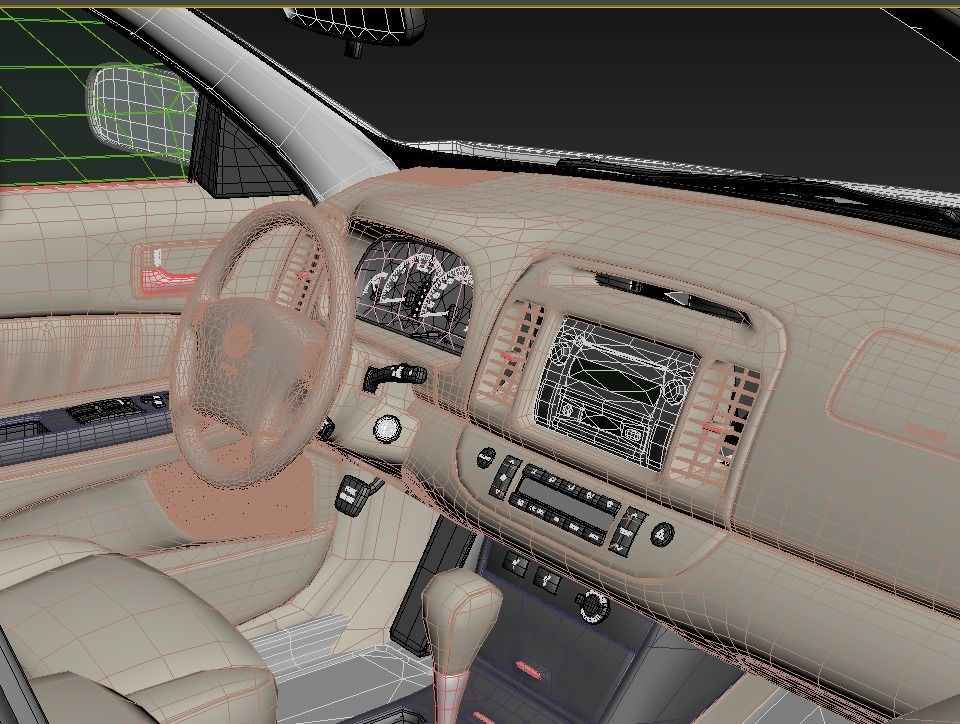 Toyota Camry 2003-2004 low poly and high poly 3D model | CGTrader