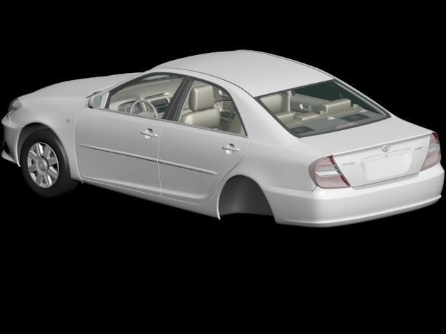 Toyota Camry 2003-2004 low poly and high poly 3D model | CGTrader