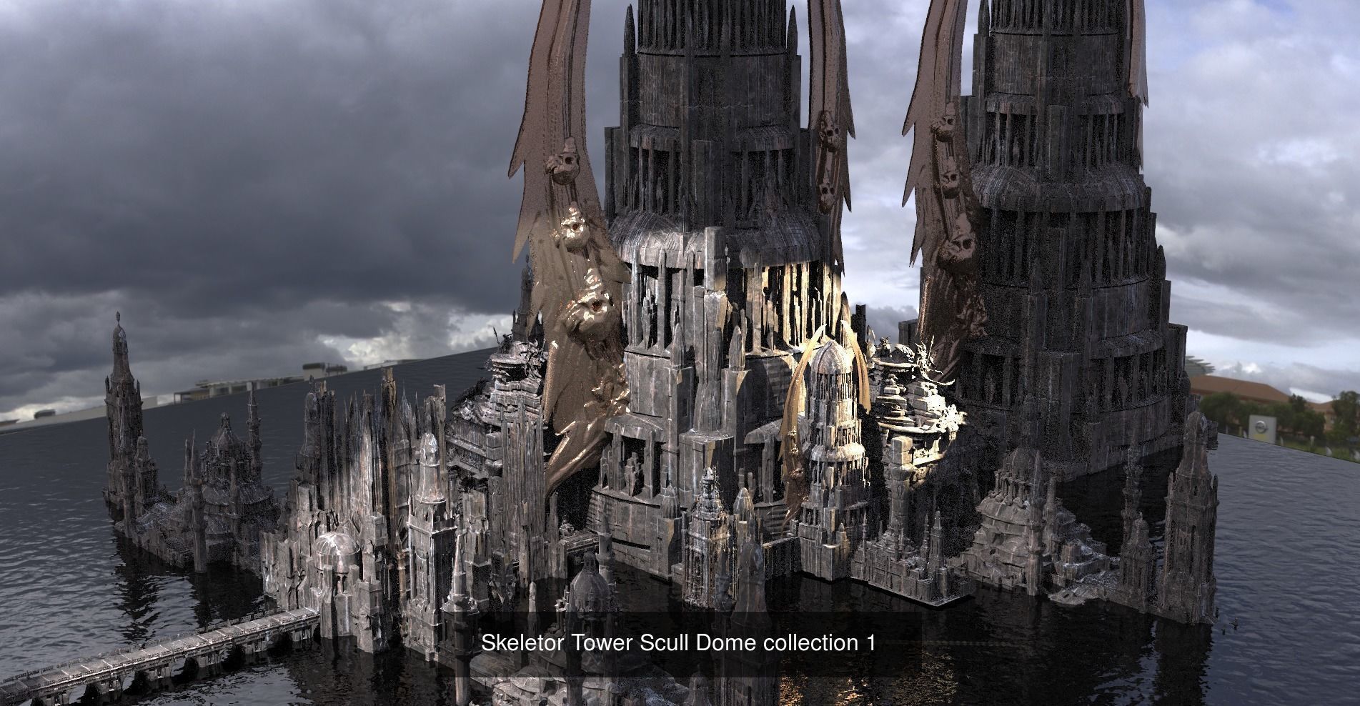 Skeleton Castle collection | CGTrader