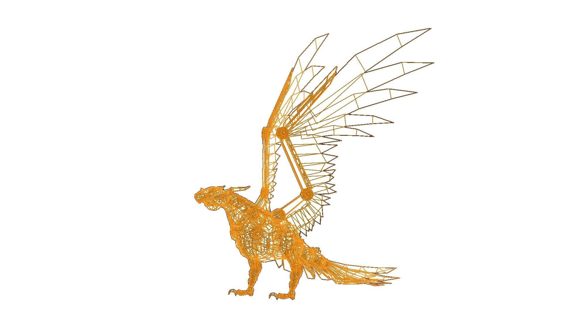 3D model Cyberpunk Phoenix VR / AR / low-poly | CGTrader