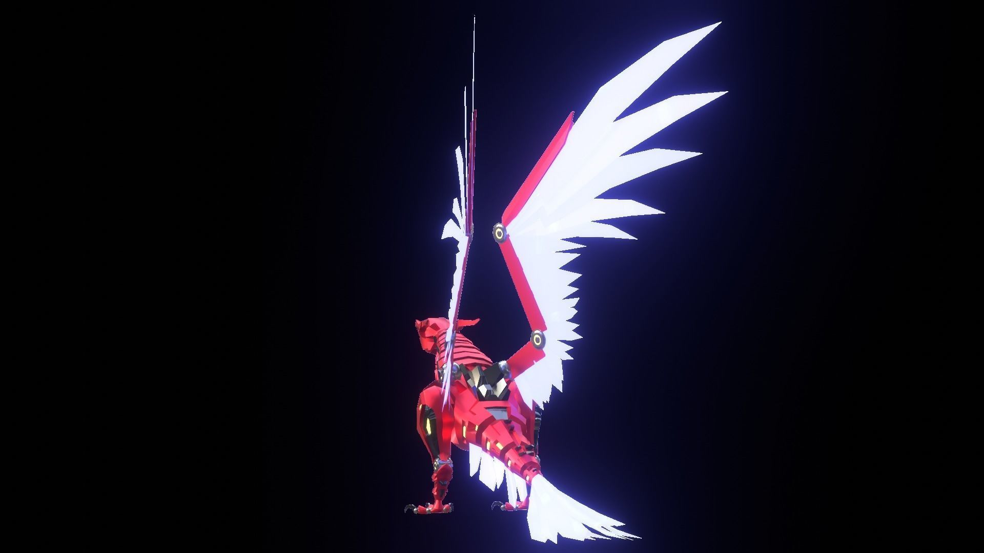 3D model Cyberpunk Phoenix VR / AR / low-poly | CGTrader