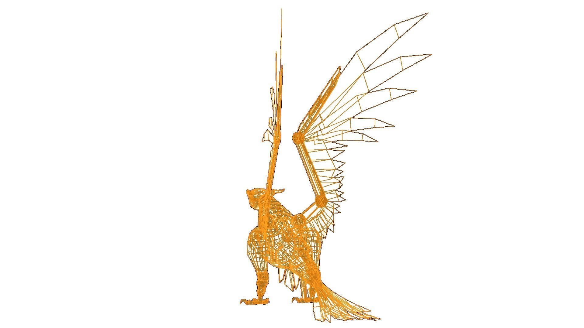 3D model Cyberpunk Phoenix VR / AR / low-poly | CGTrader