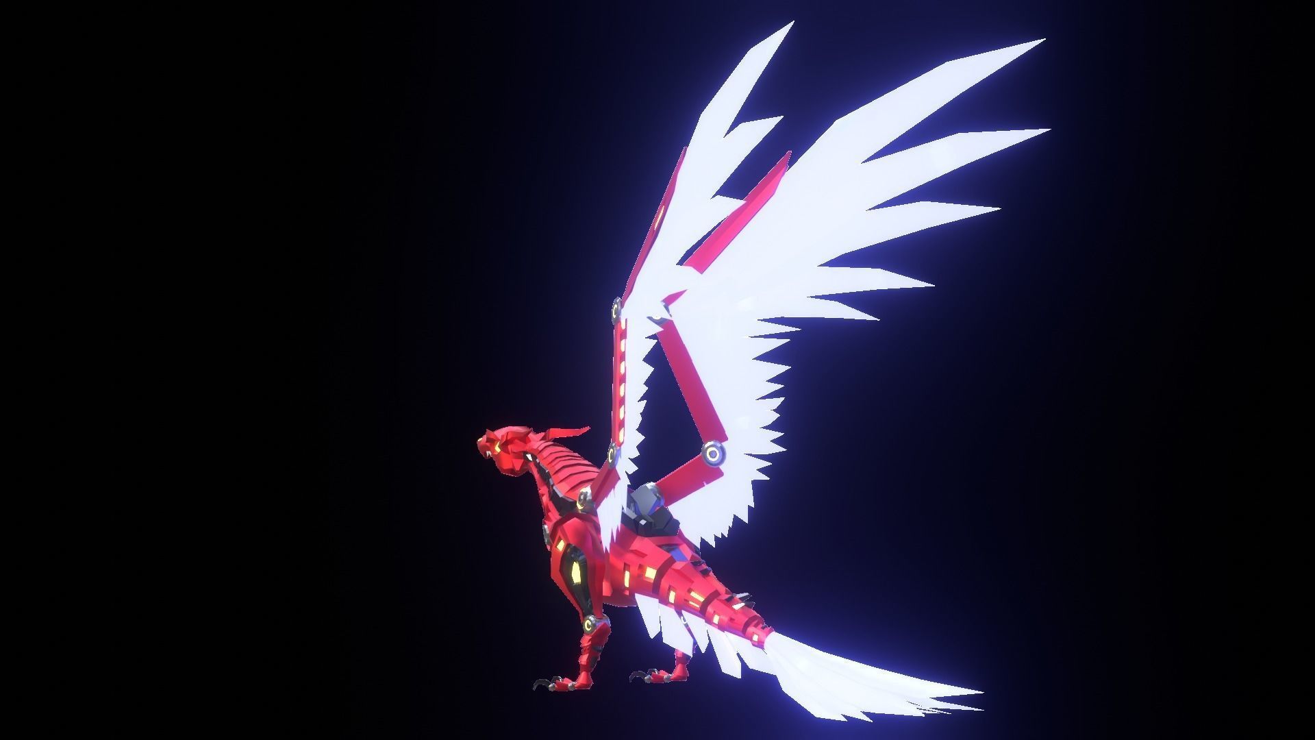 3D model Cyberpunk Phoenix VR / AR / low-poly | CGTrader