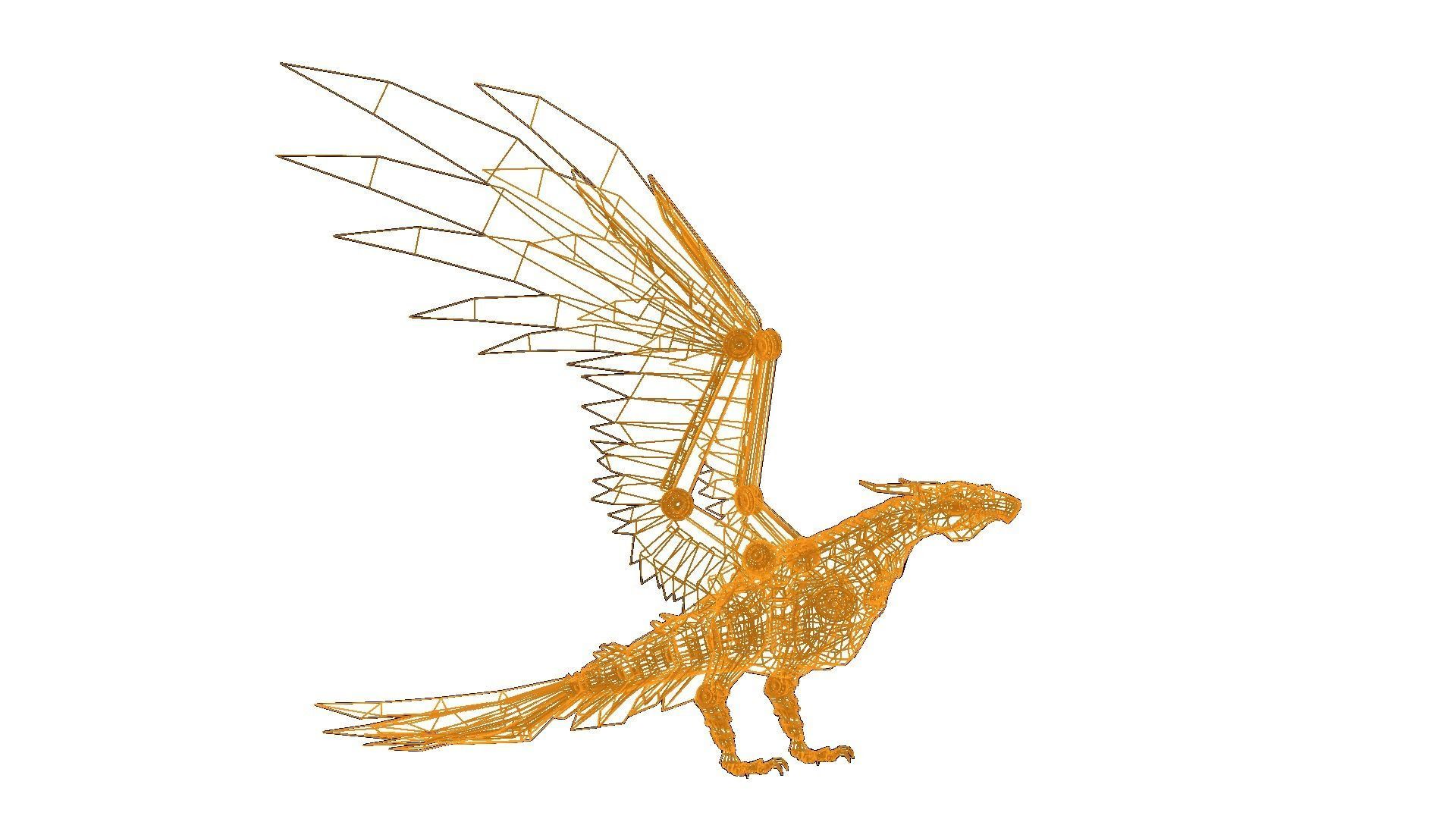 3D model Cyberpunk Phoenix VR / AR / low-poly | CGTrader