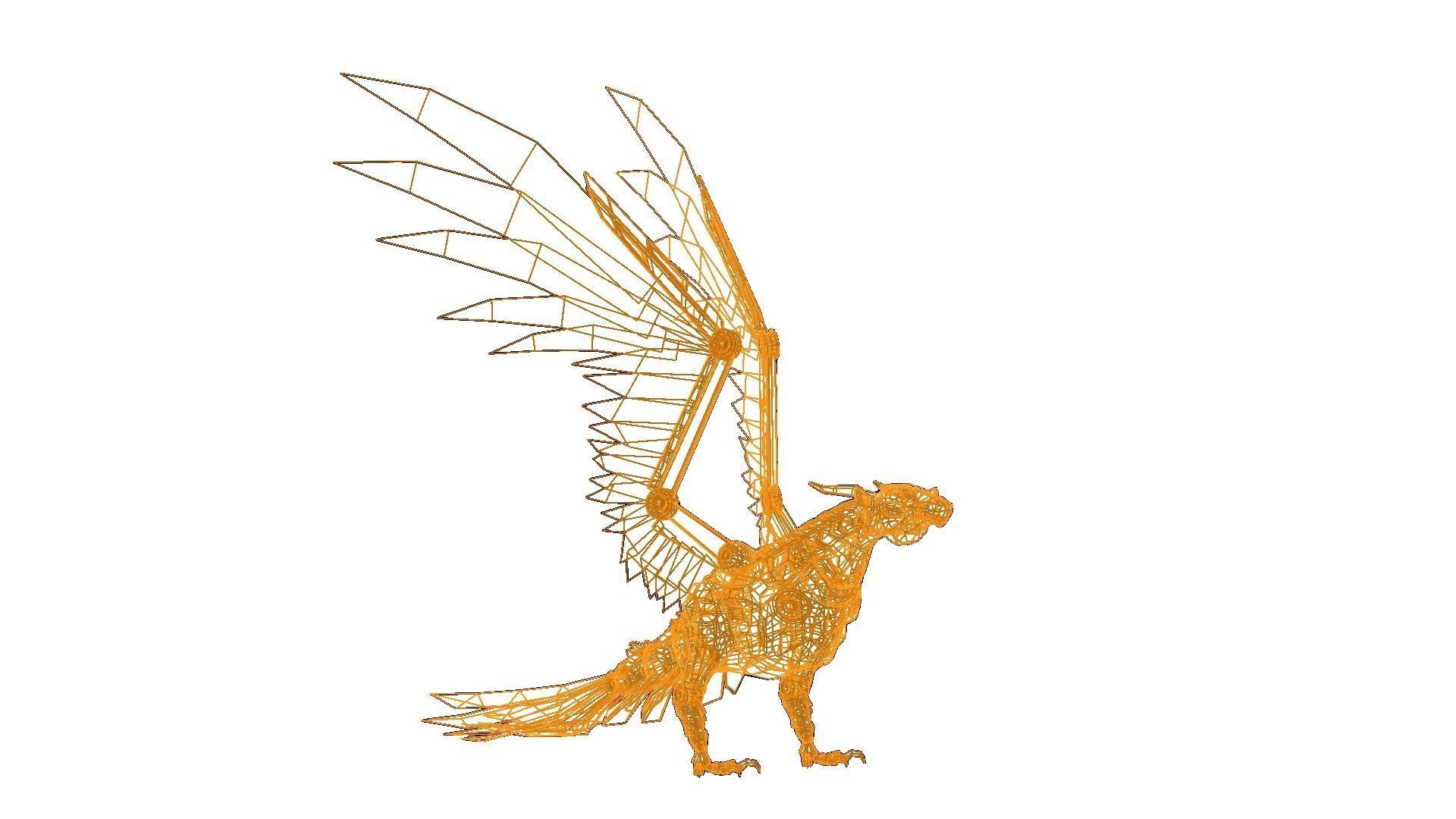 3D model Cyberpunk Phoenix VR / AR / low-poly | CGTrader