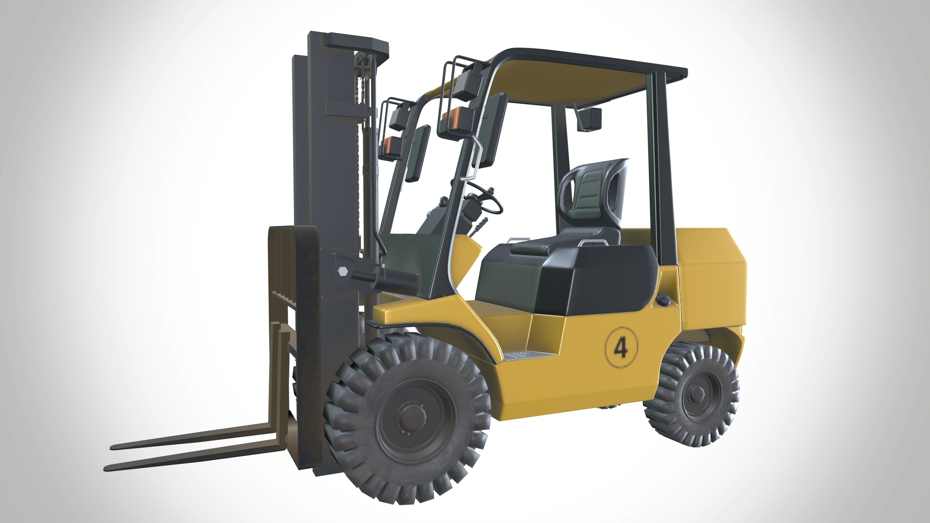 Forklift 3D model | CGTrader
