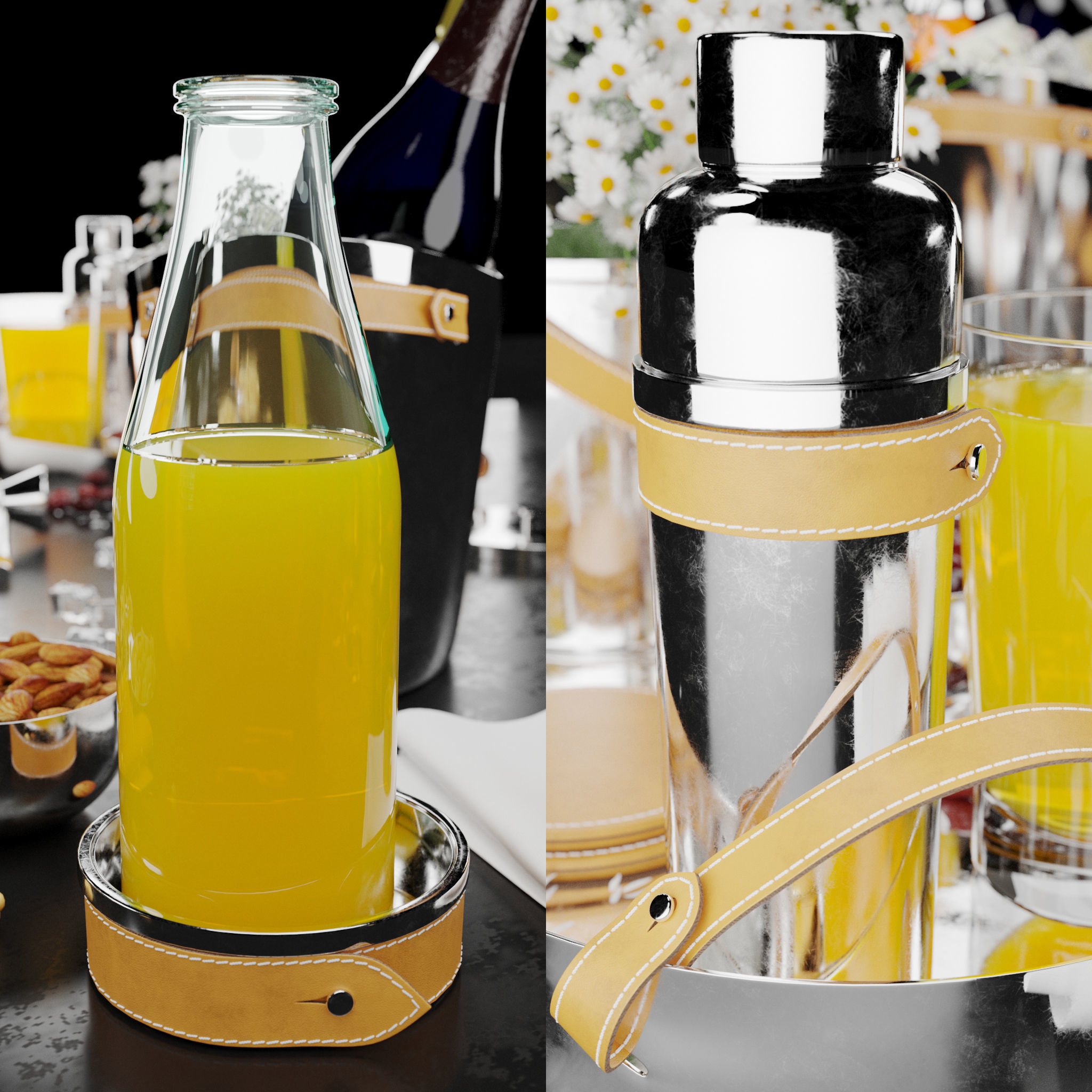 Bar decor collection 3D model | CGTrader