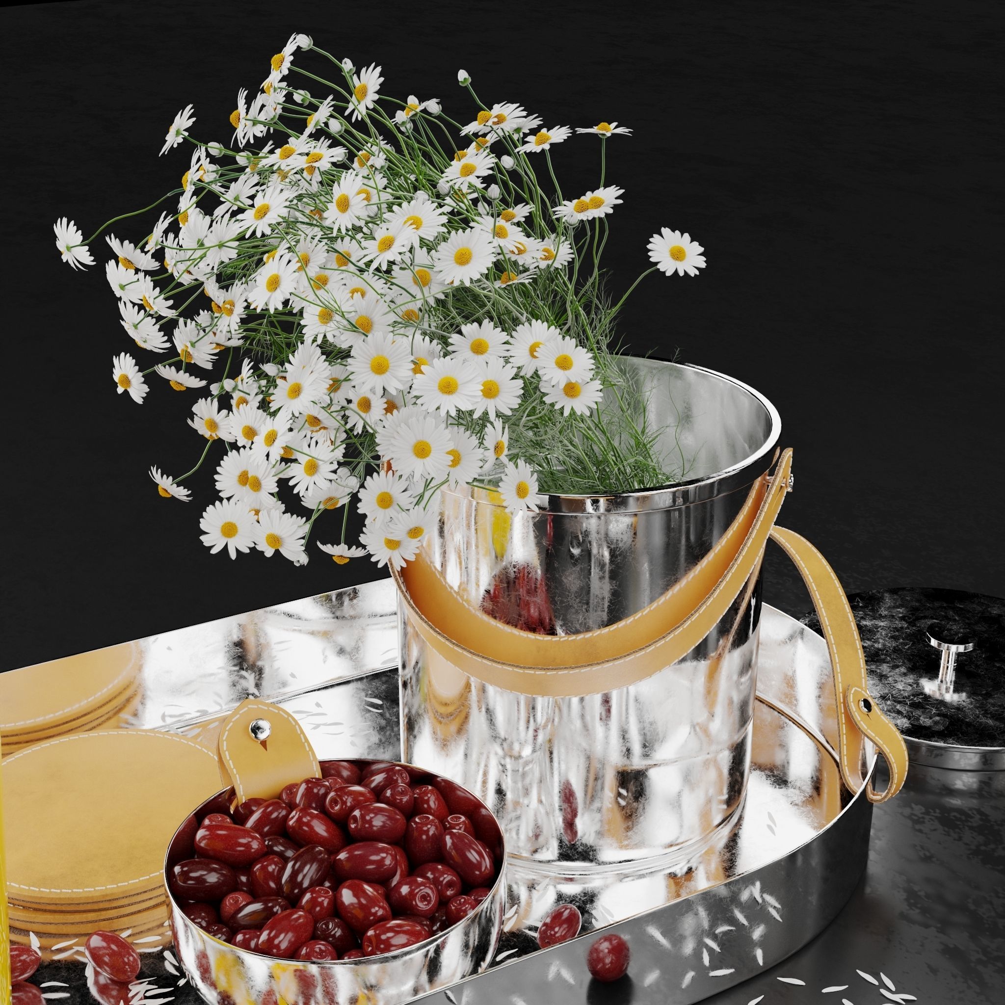 Bar decor collection 3D model | CGTrader