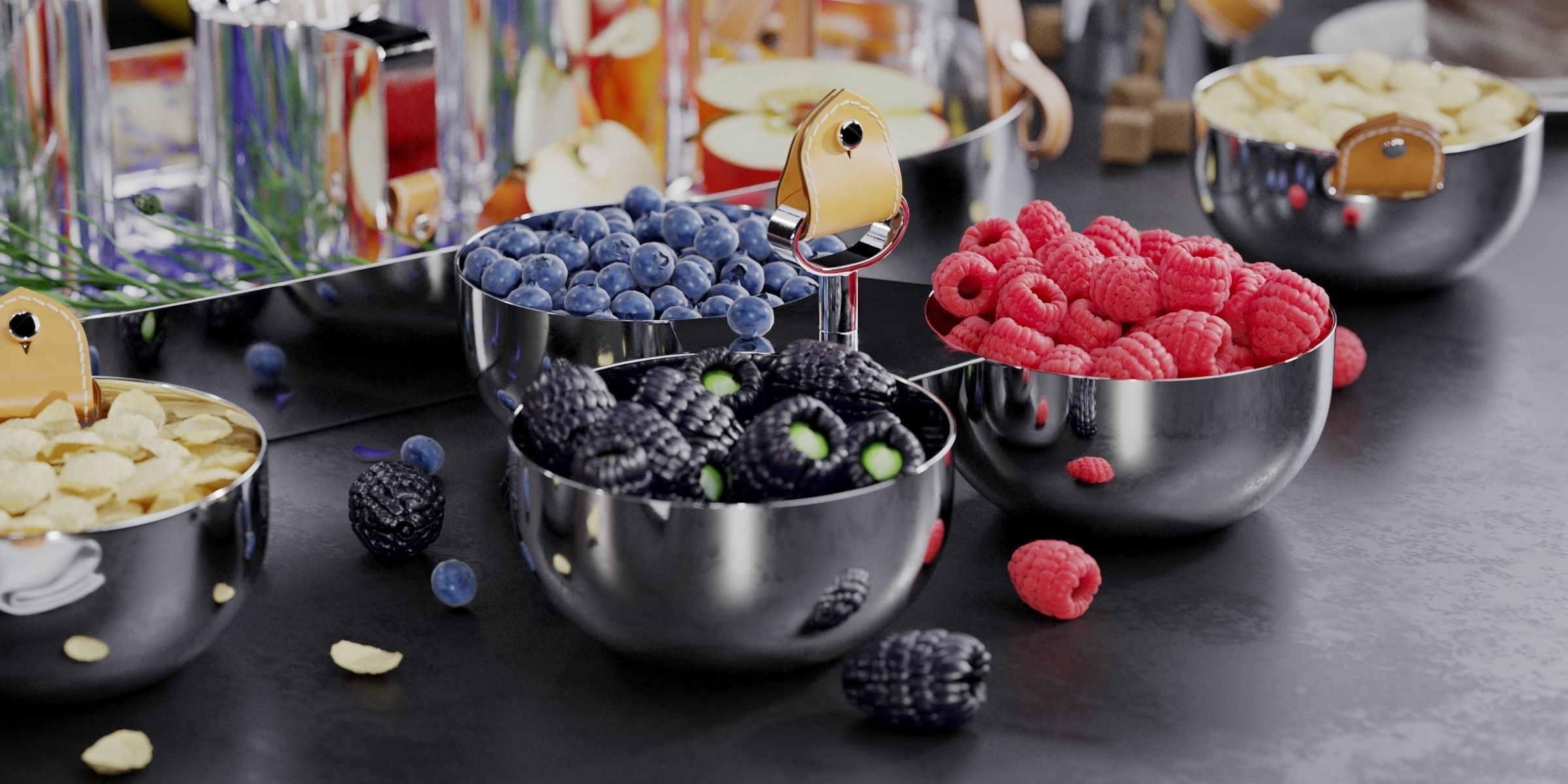 Dessert decor collection 3D model | CGTrader