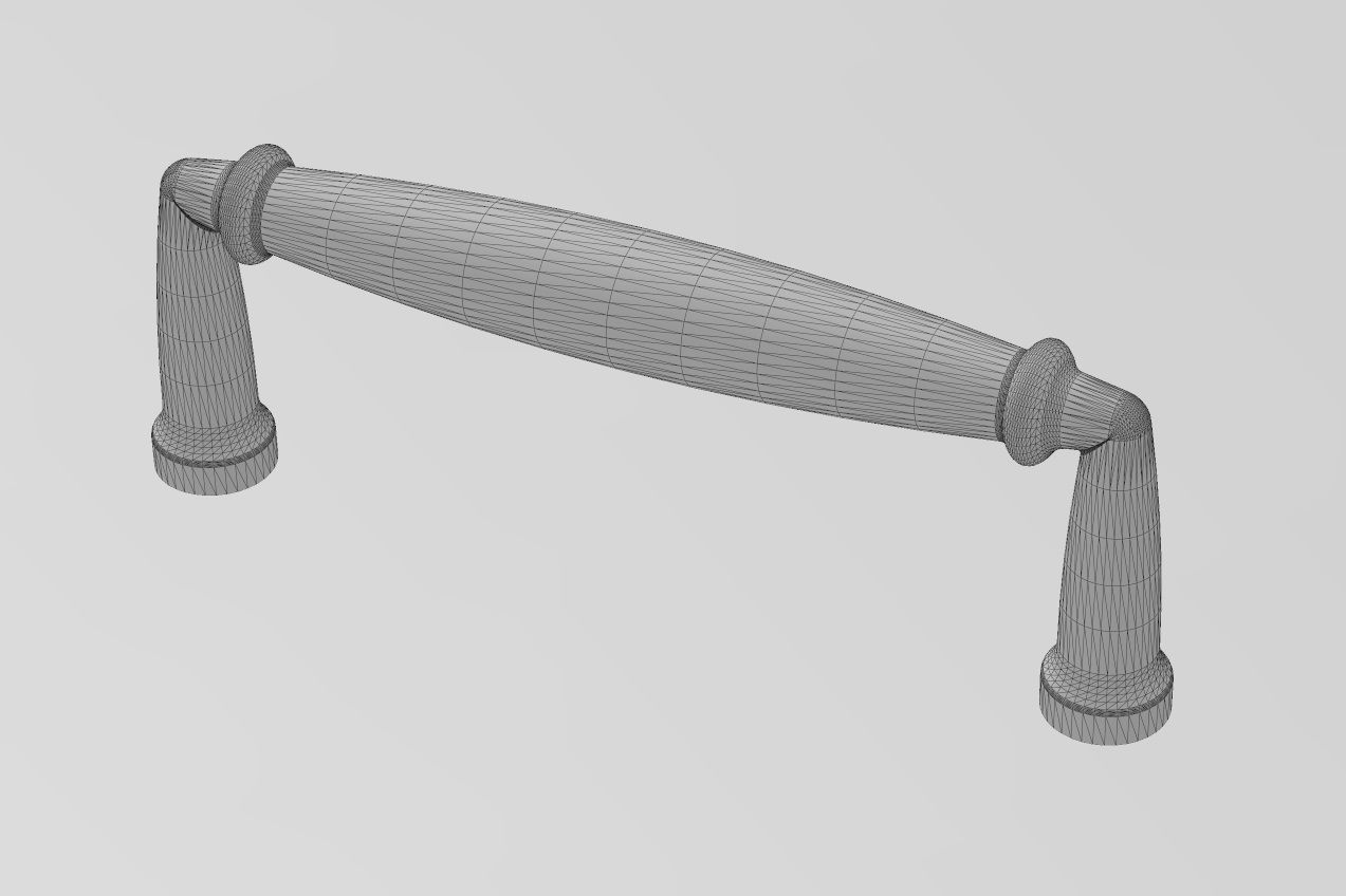 Cabinet drawer handle and pull N013 miniset 3D model 3D printable ...