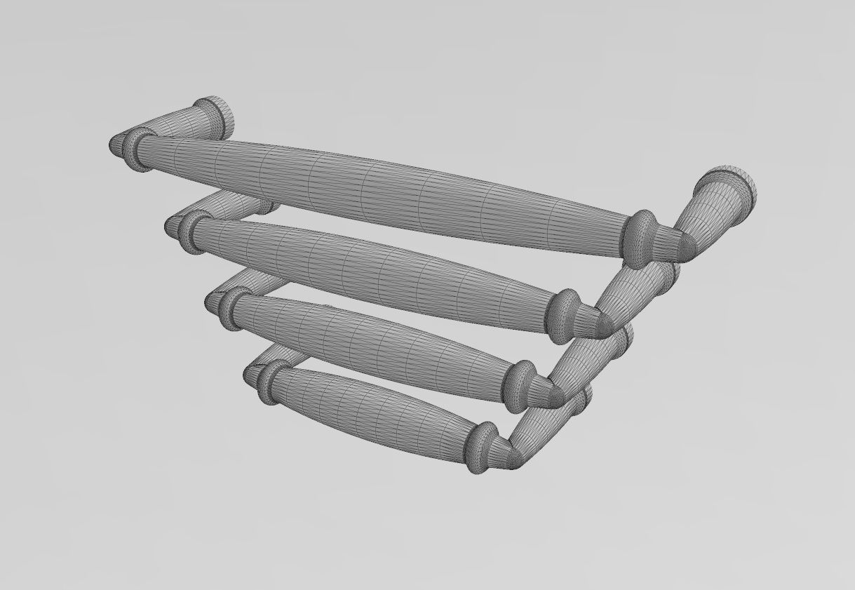 Cabinet drawer handle and pull N013 miniset 3D model 3D printable ...