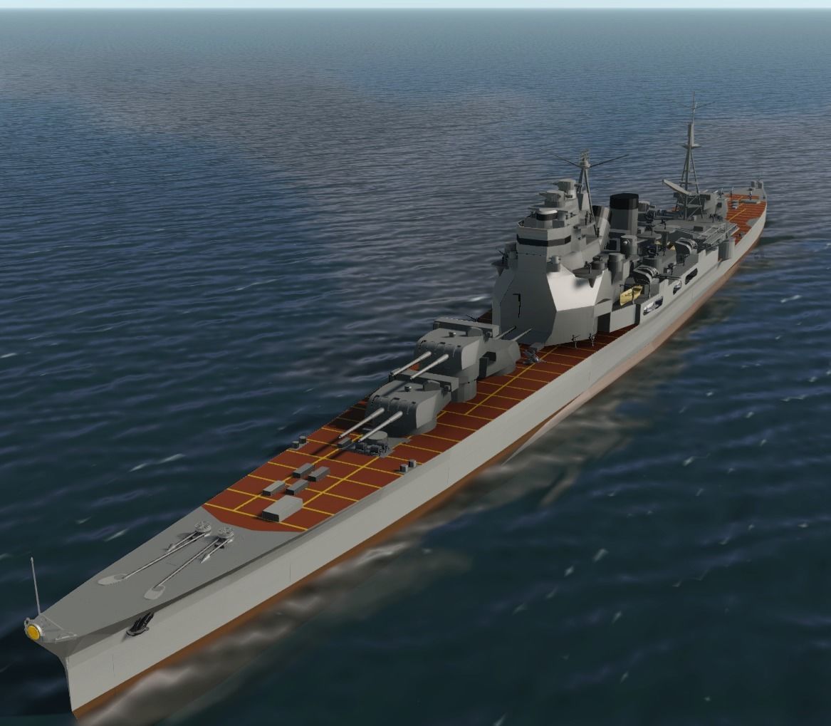 Japanese Cruiser Atago Warship 3D model 3D printable | CGTrader