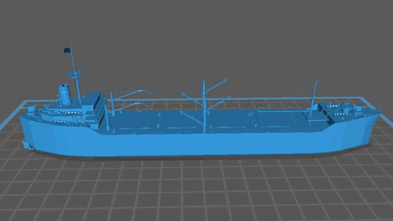 Merchant Ship WW2 3D model 3D printable | CGTrader