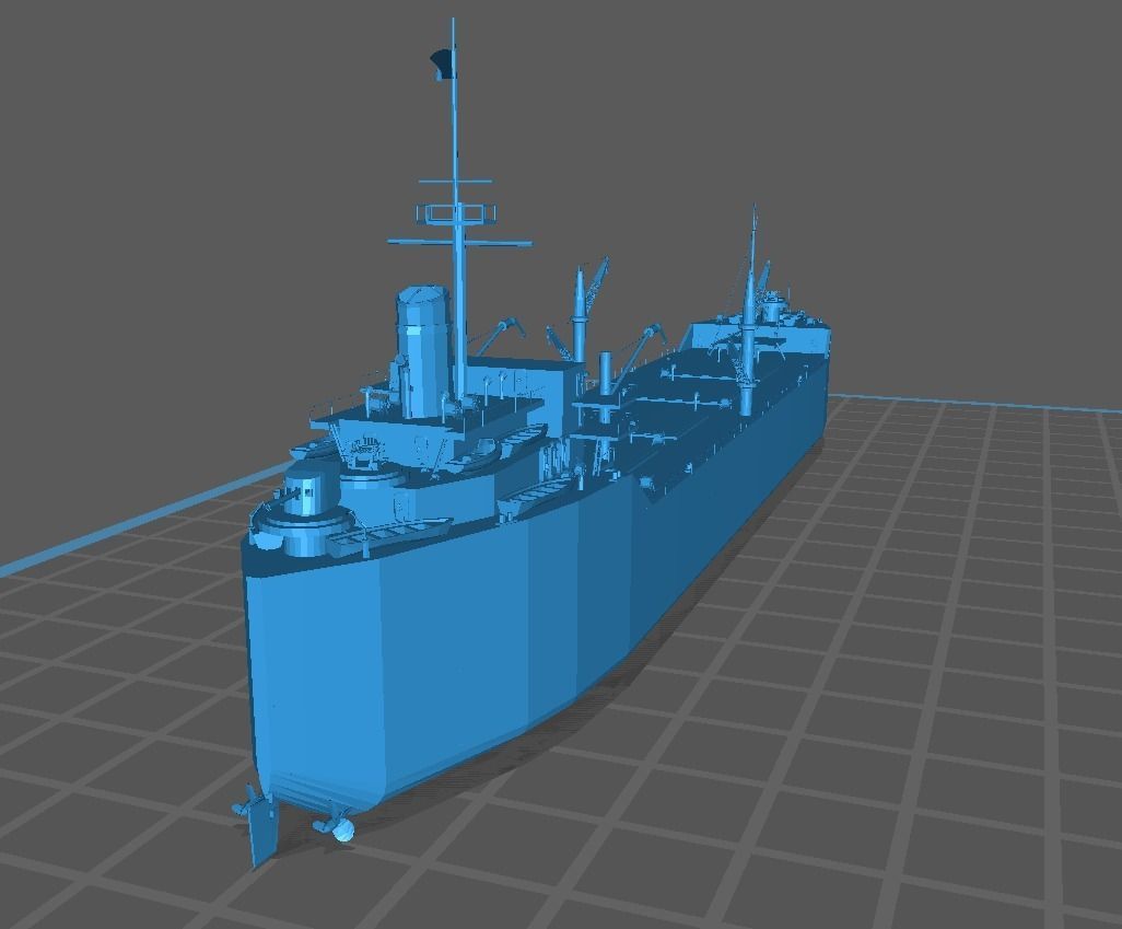Merchant Ship WW2 3D model 3D printable | CGTrader