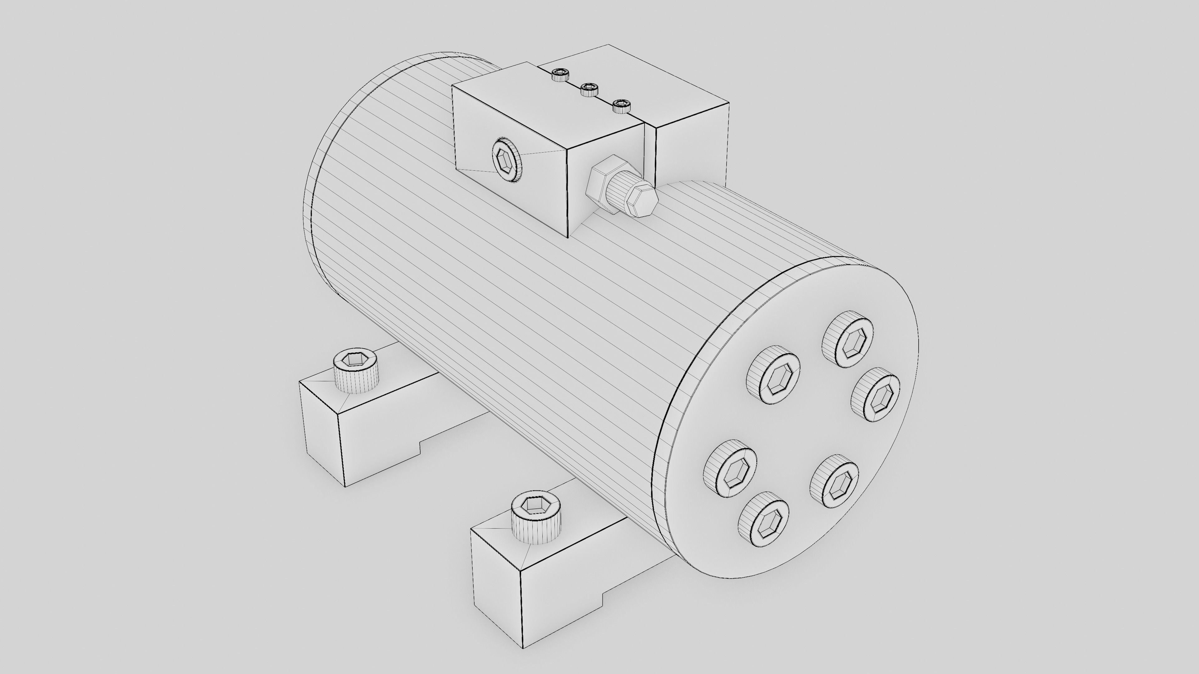 Rotary Actuator free 3D model | CGTrader