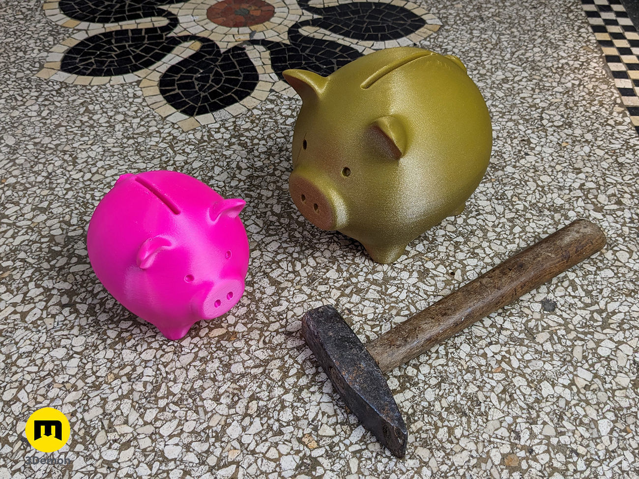Save n Smash Piggy Bank 3D model 3D printable | CGTrader