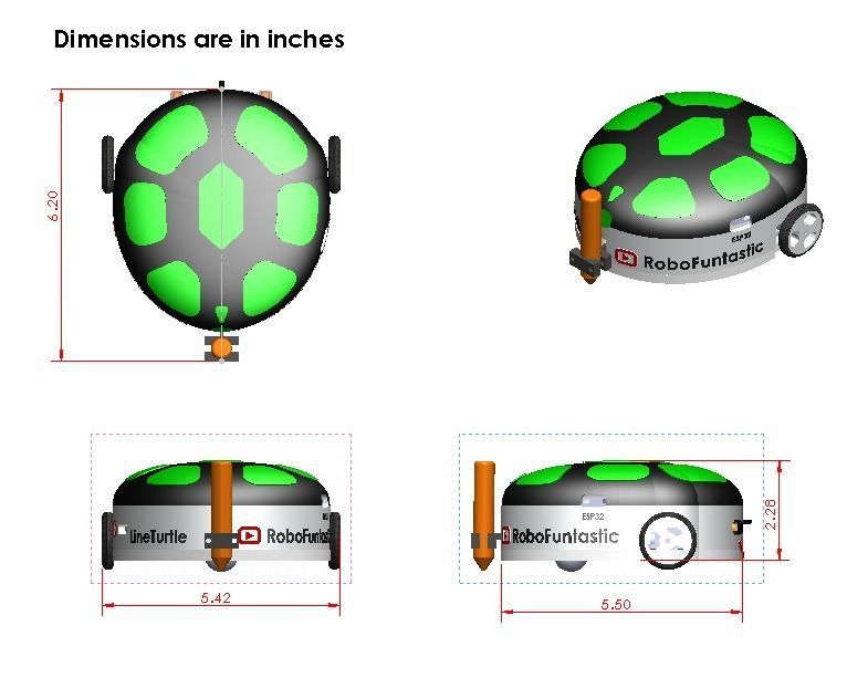 Turtle Line Robot 3D model | CGTrader