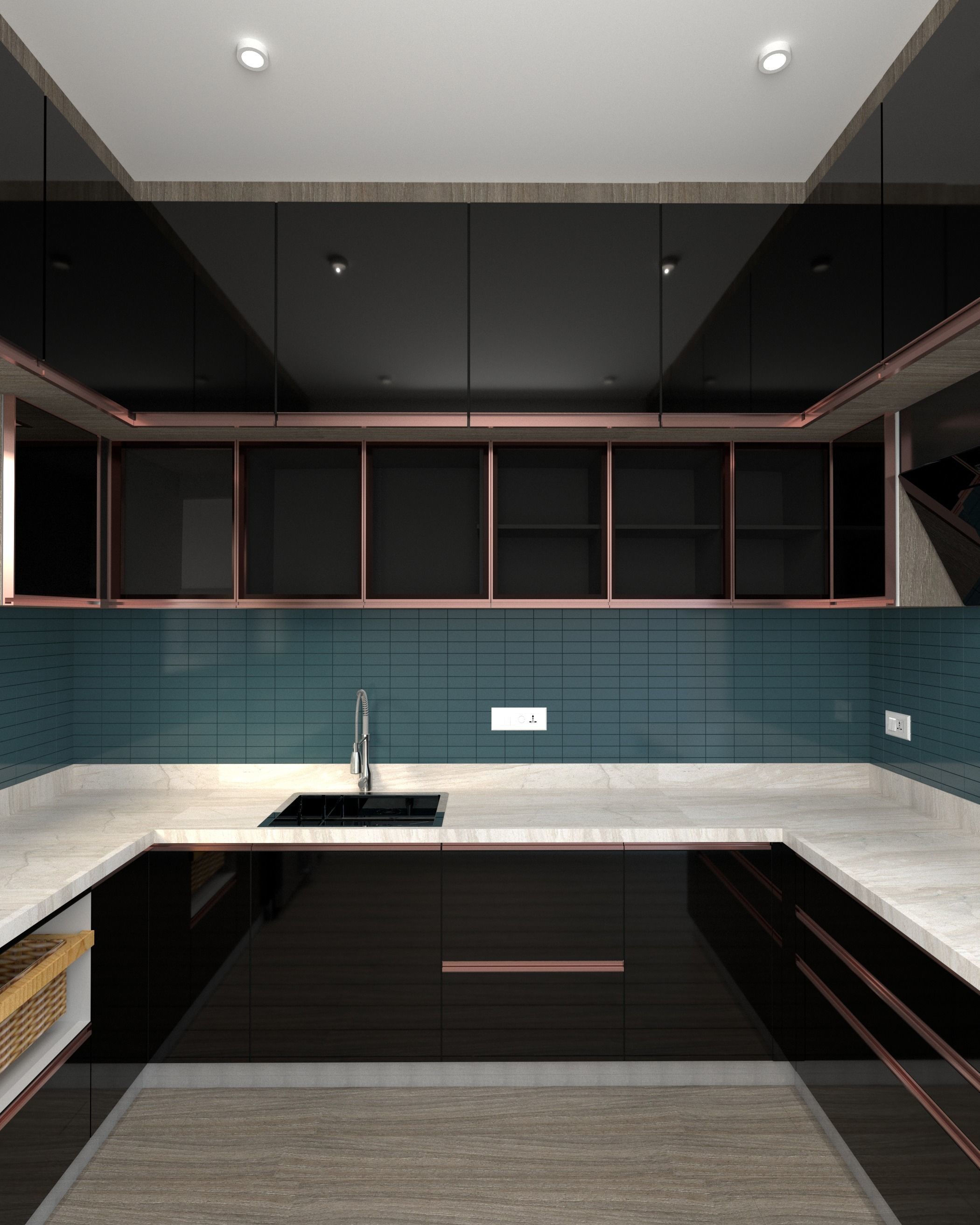 Elegant Kitchen VRAY SKP free 3D model | CGTrader
