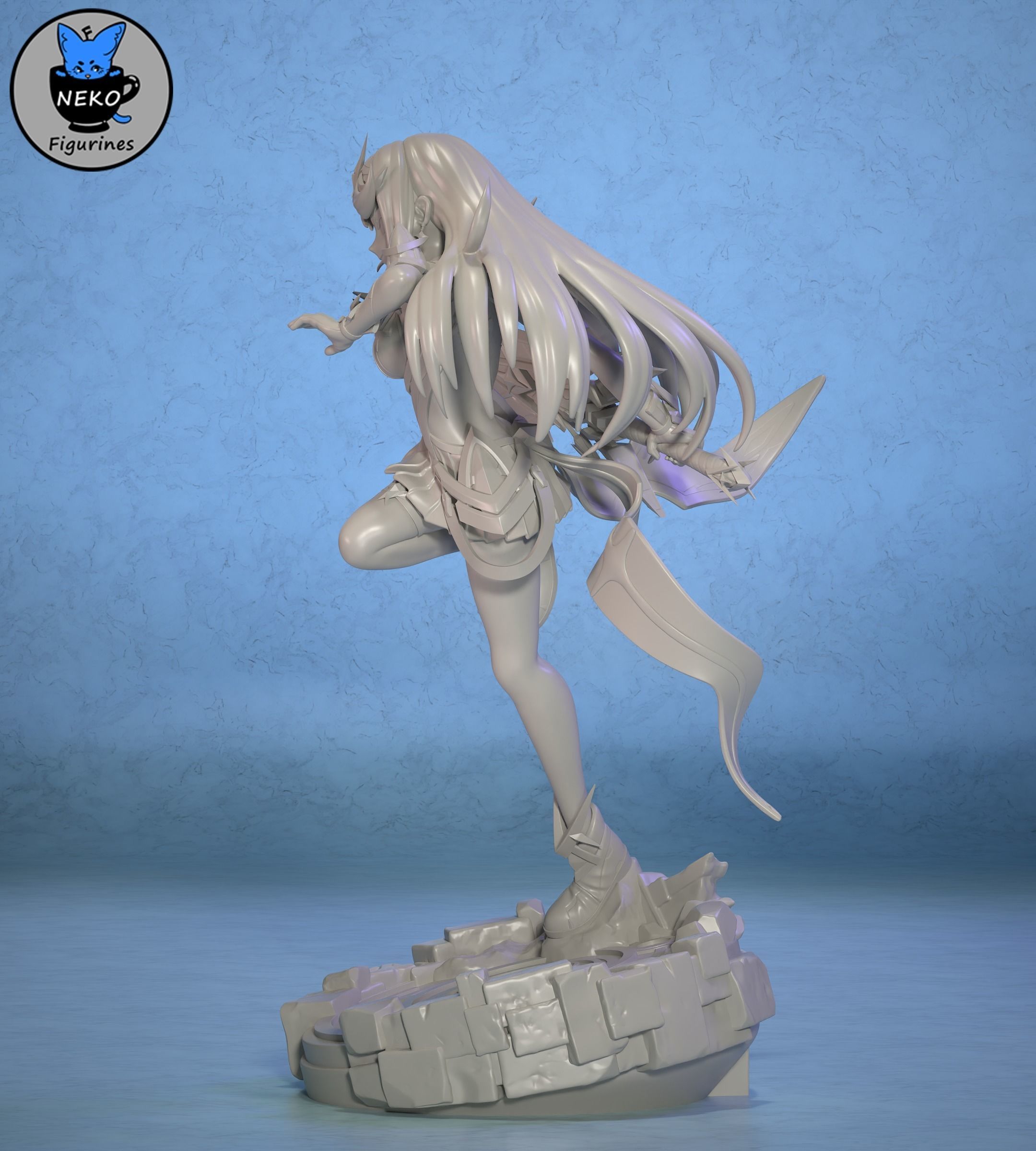 Mythra - Xenoblade 2 Chronicles Game Figurine STL 3D model 3D printable ...