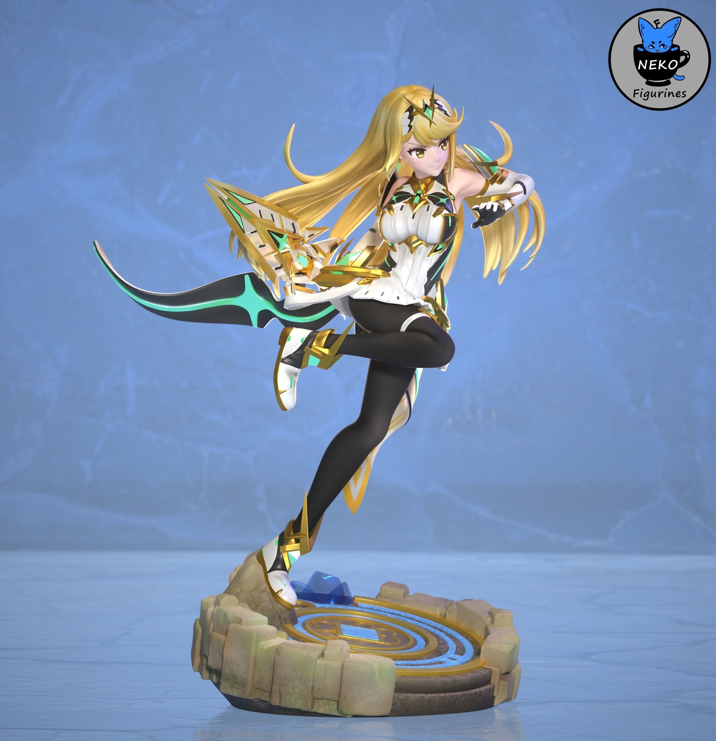 Mythra - Xenoblade 2 Chronicles Game Figurine STL 3D model 3D printable ...