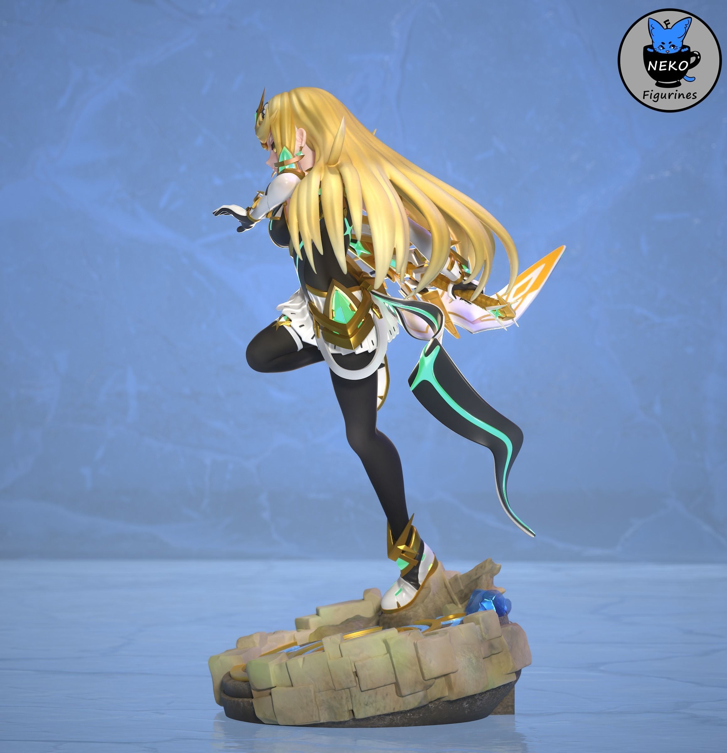Mythra - Xenoblade 2 Chronicles Game Figurine STL 3D model 3D printable ...